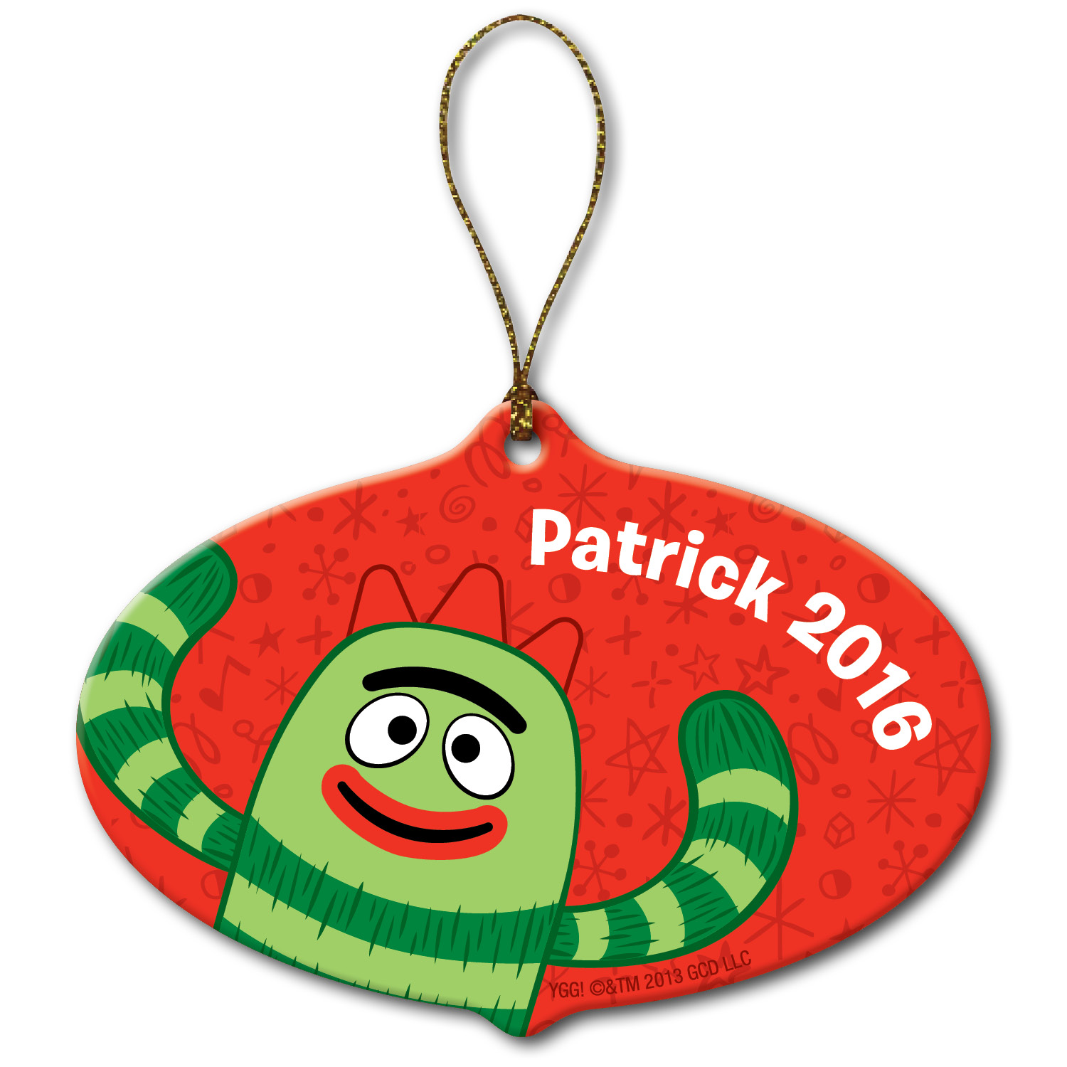 Yo Gabba Gabba! Brobee Red Ornament