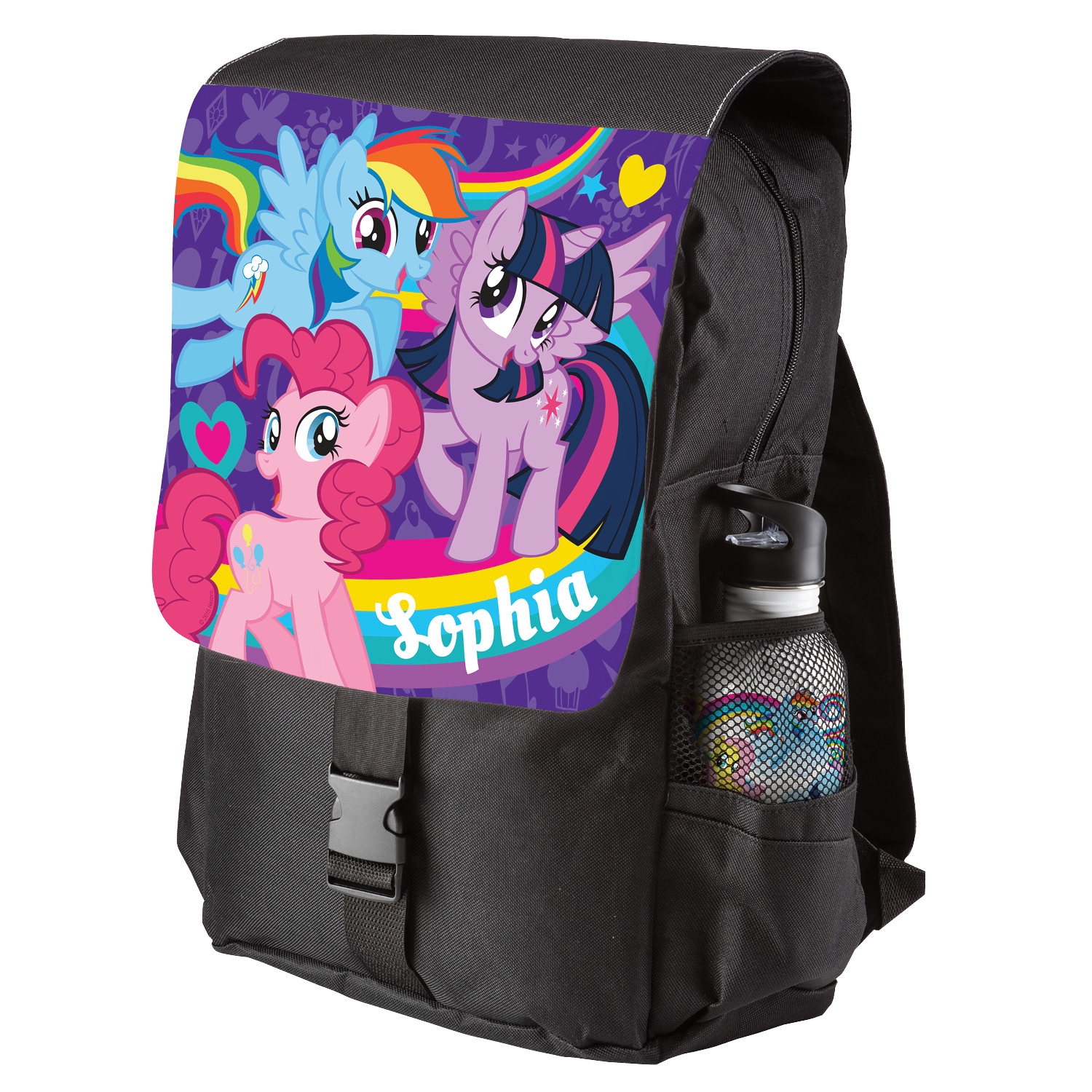 My Little Pony Pony Pals Black Youth Backpack
